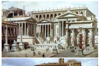 Rekonstruksi Ulang, Ini Rupa Bangunan Kuno Romawi Dulu dan Sekarang ...